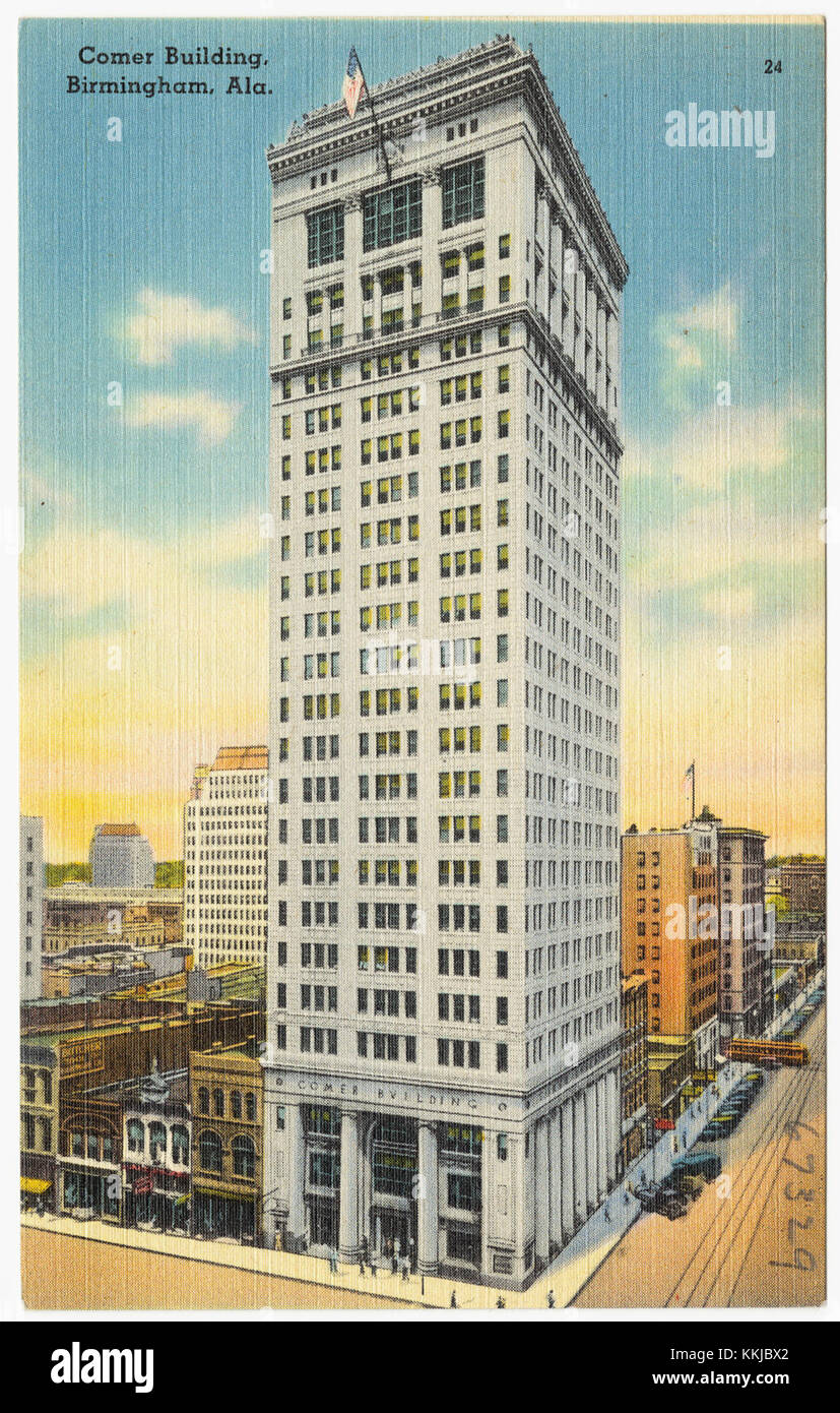 The Comer Building in Birmingham, Alabama, is a historical skyscraper ...