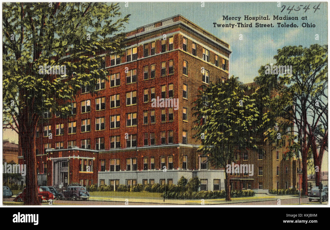 Mercy Hospital in Toledo, Ohio, located at the intersection of Madison ...