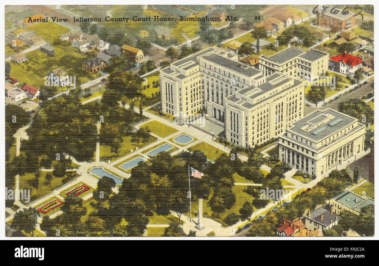 This aerial view captures the Jefferson County Court House in ...