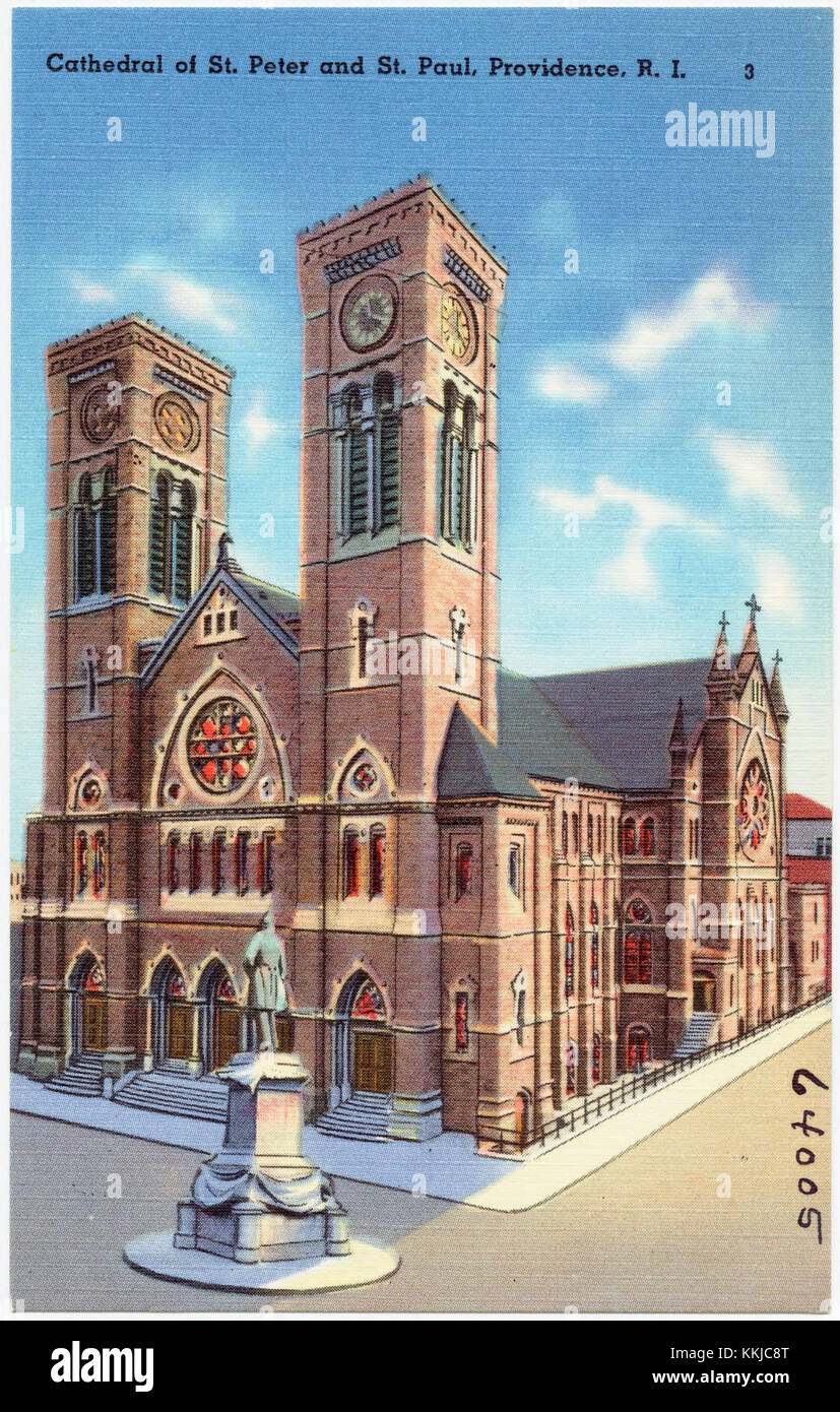 The Cathedral of St. Peter and St. Paul in Providence, Rhode Island, is ...