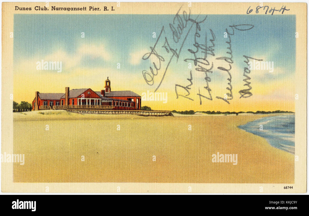 The Dunes Club, located at Narragansett Pier in Rhode Island, is a ...