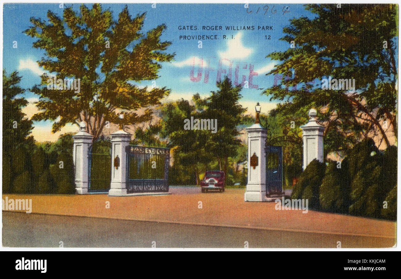 The gates at Roger Williams Park in Providence, Rhode Island, are ...