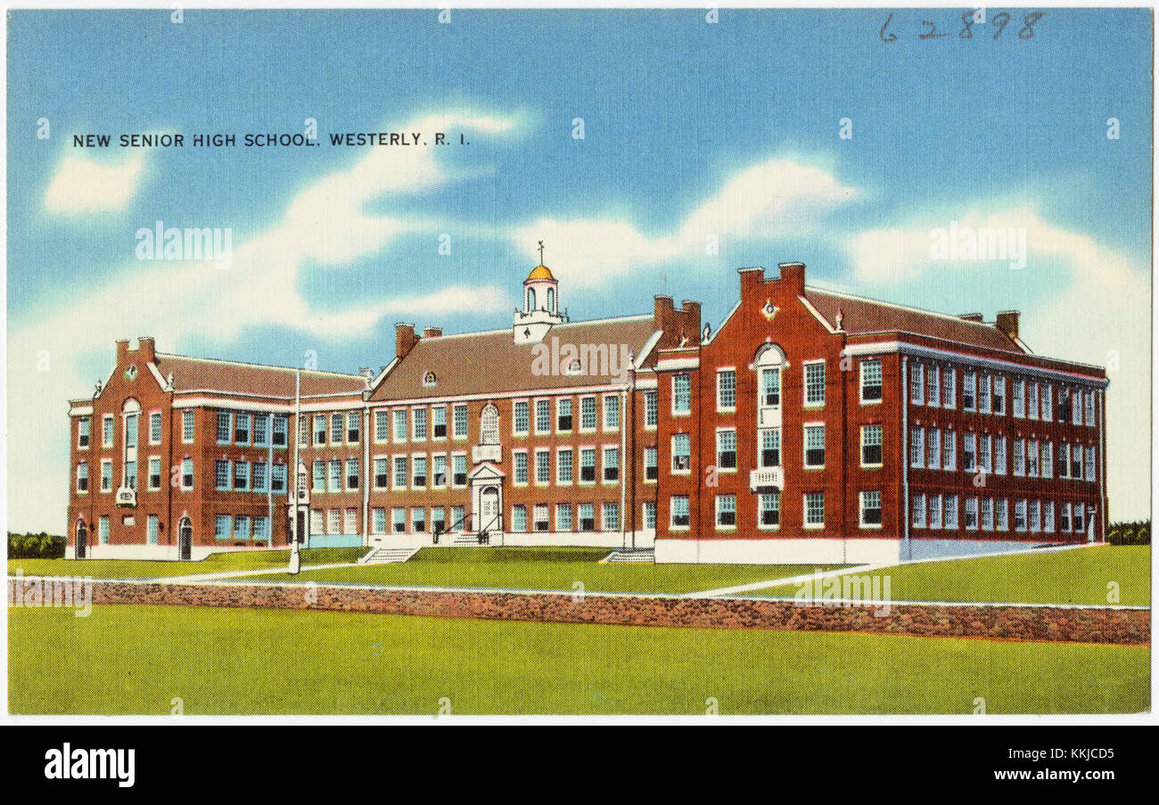 Image of the New Senior High School in Westerly, Rhode Island ...