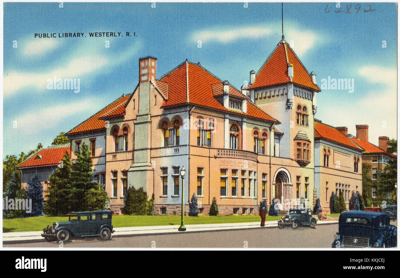 The public library in Westerly, Rhode Island, serves as a community ...