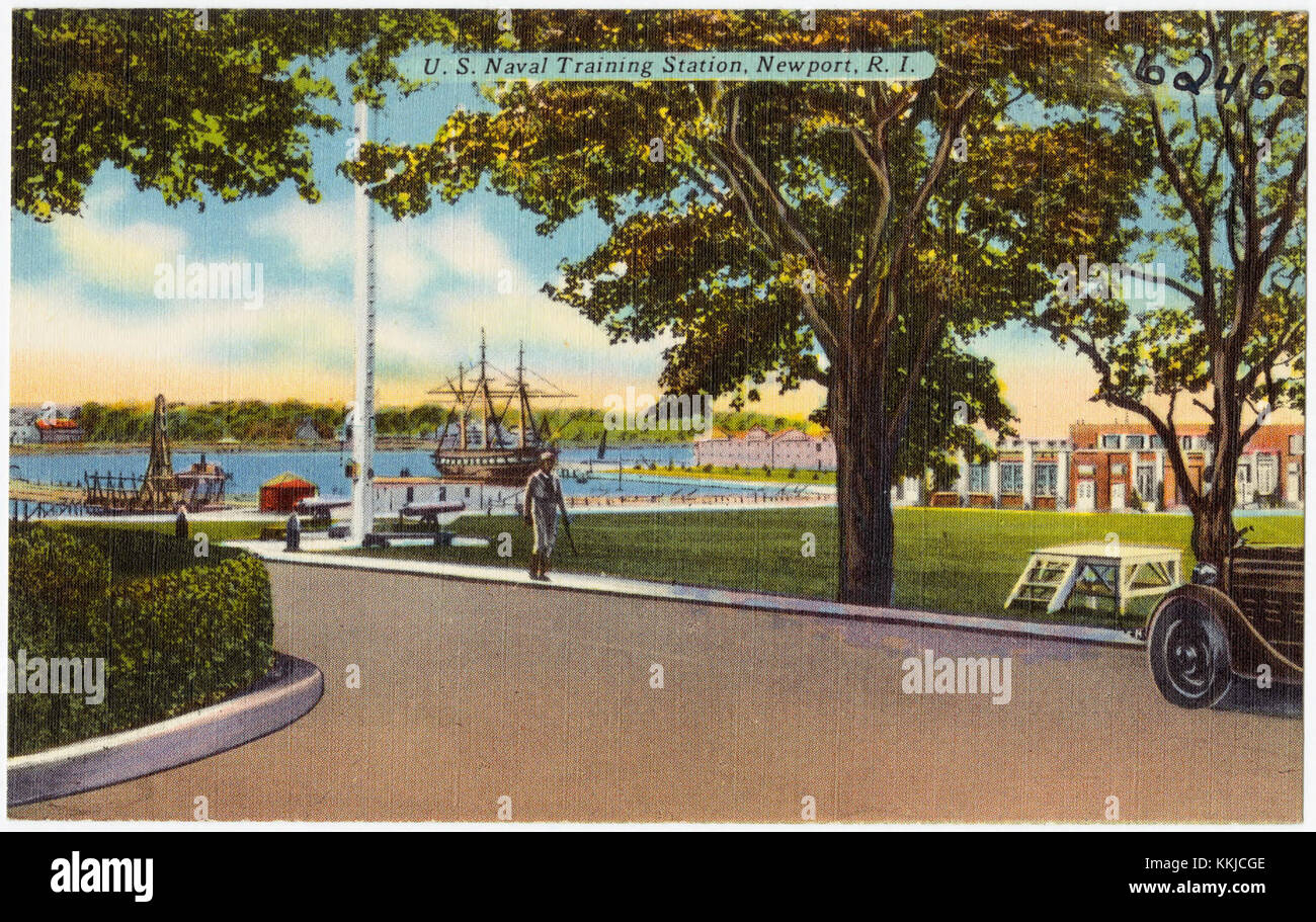 The U.S. Naval Training Station in Newport, Rhode Island, an important ...