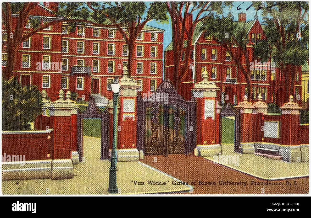 The Van Wickle Gates at Brown University in Providence, Rhode Island ...