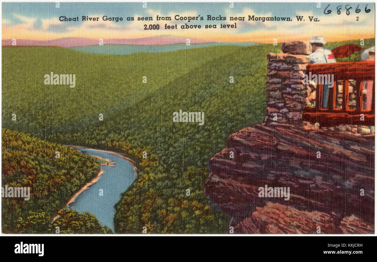 The Cheat River Gorge, located near Morgantown, West Virginia, offers ...