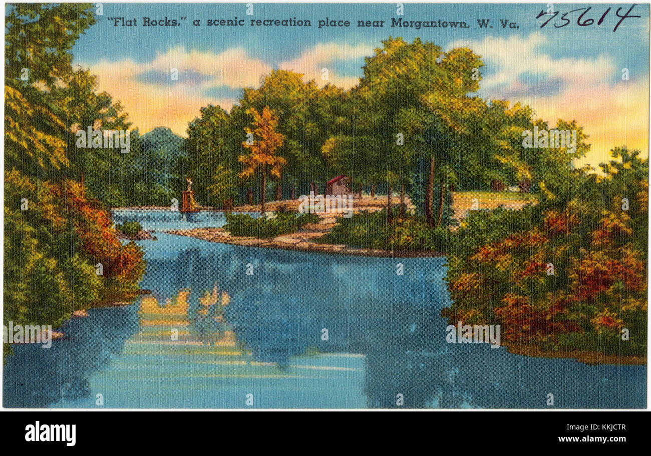 Flat Rocks, a scenic recreational site near Morgantown, West Virginia ...