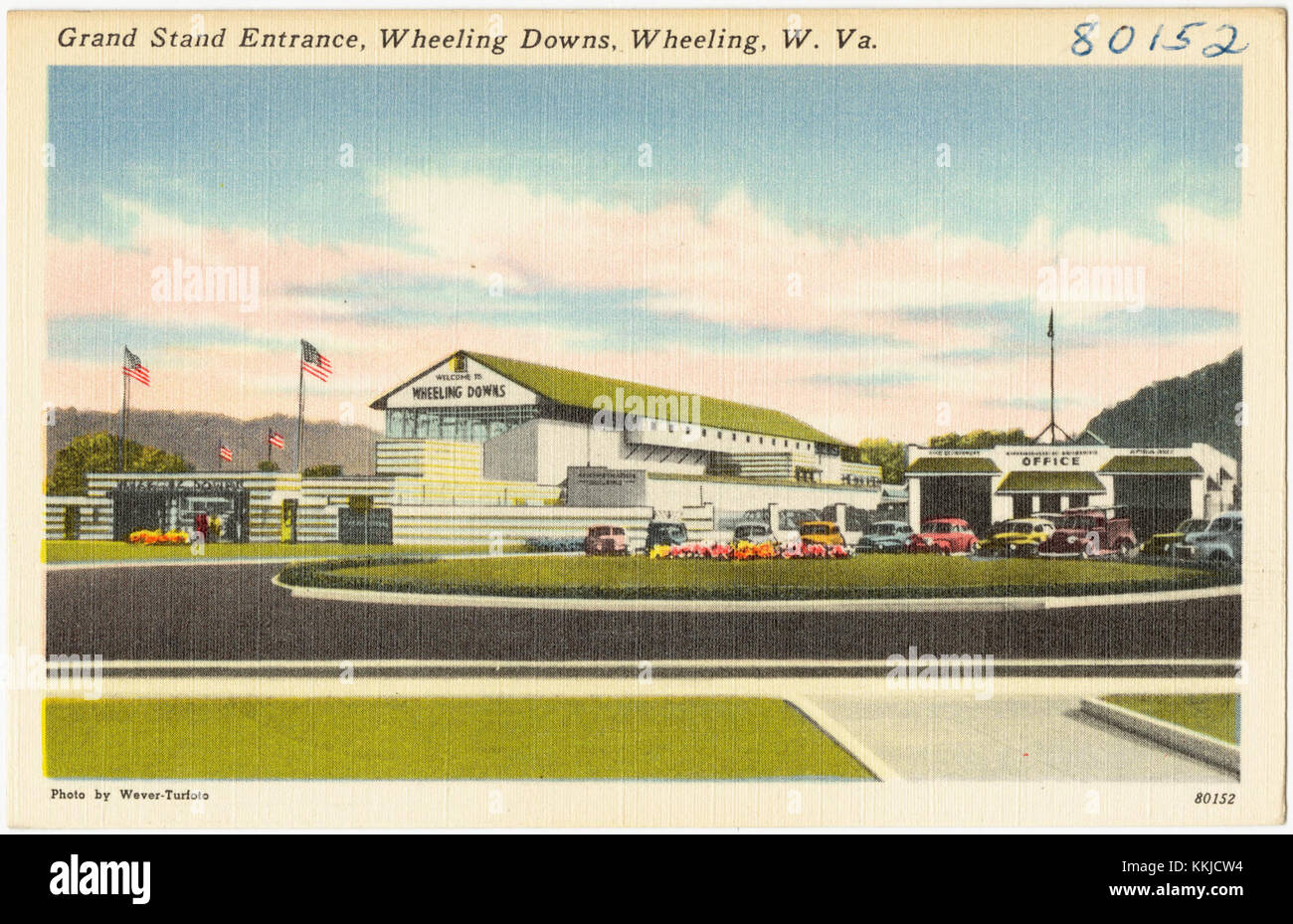 The Grand Stand entrance at Wheeling Downs, located in Wheeling, West ...