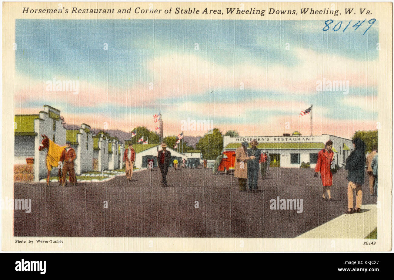 Horsemen's Restaurant and corner of stable area, Wheeling Downs ...