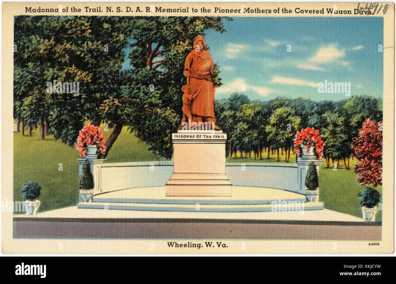 Madonna of the trail monument hi-res stock photography and images - Alamy