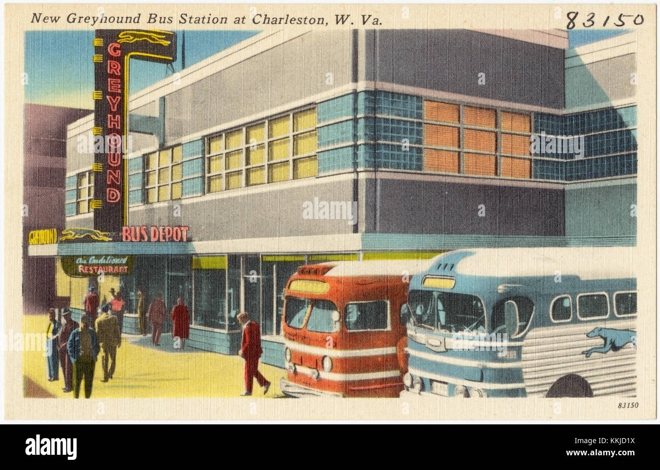 The New Greyhound Bus Station in Charleston, West Virginia, serves as a ...