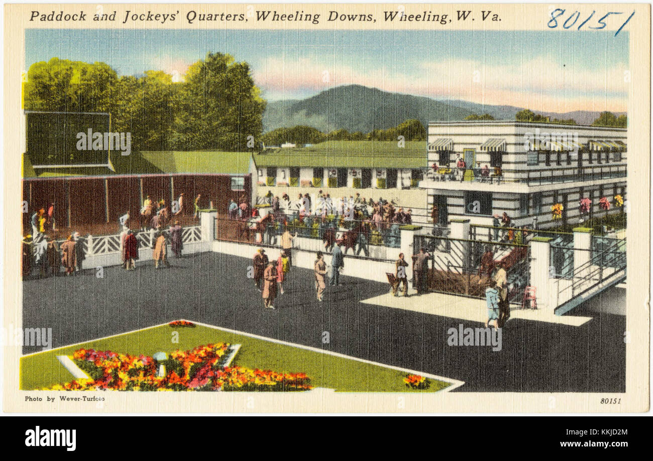 The Paddock and Jockeys' Quarters at Wheeling Downs in Wheeling, West ...
