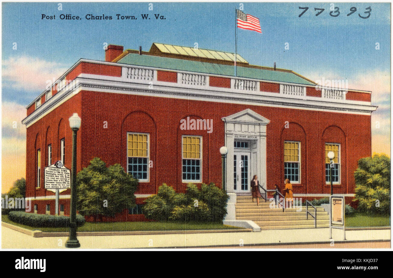 The Charles Town Post Office, located in Charles Town, West Virginia ...