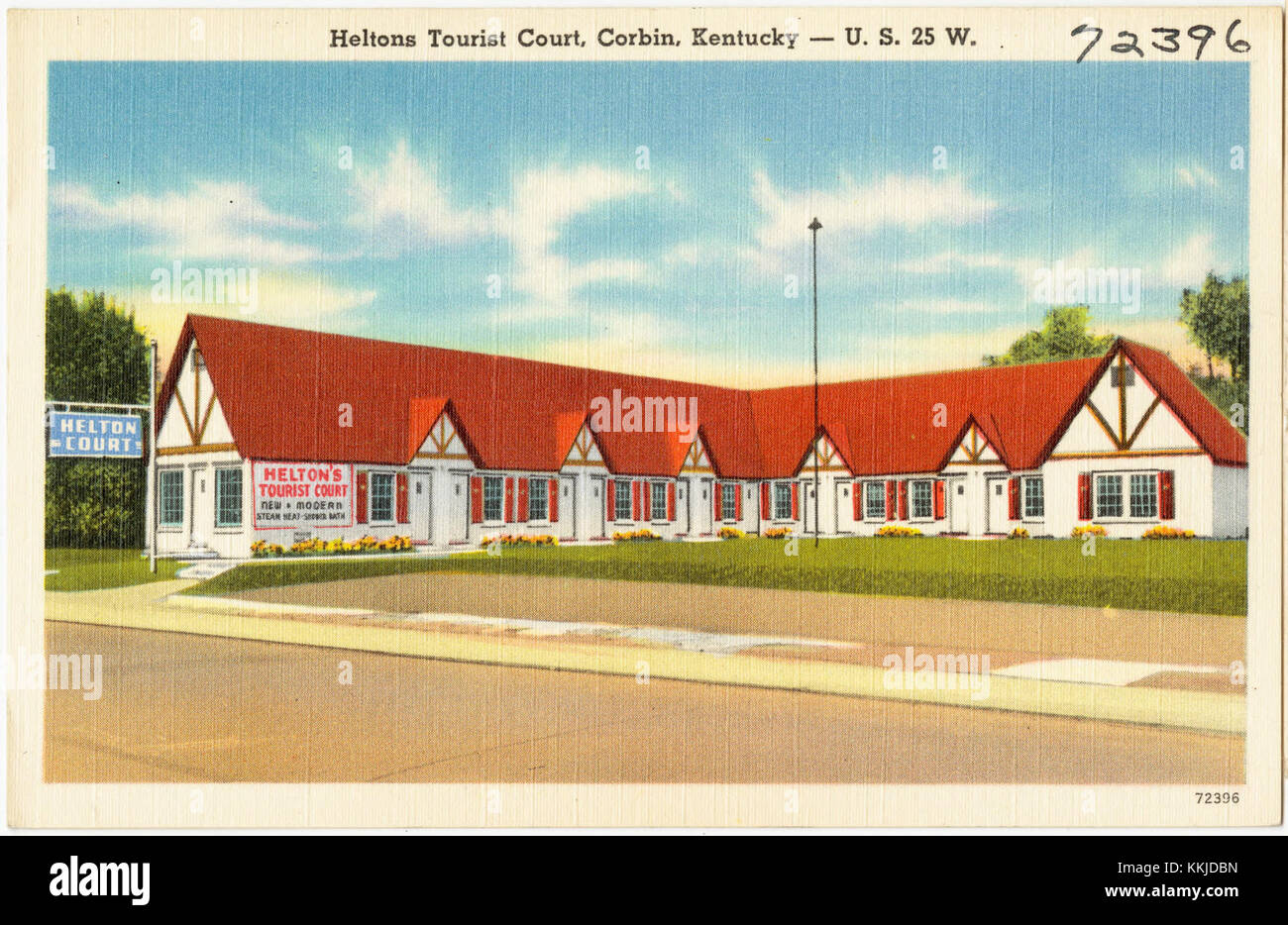 Heltons Tourist Court, Corbin, Kentucky -- U. S. 25 W (72396 Stock ...