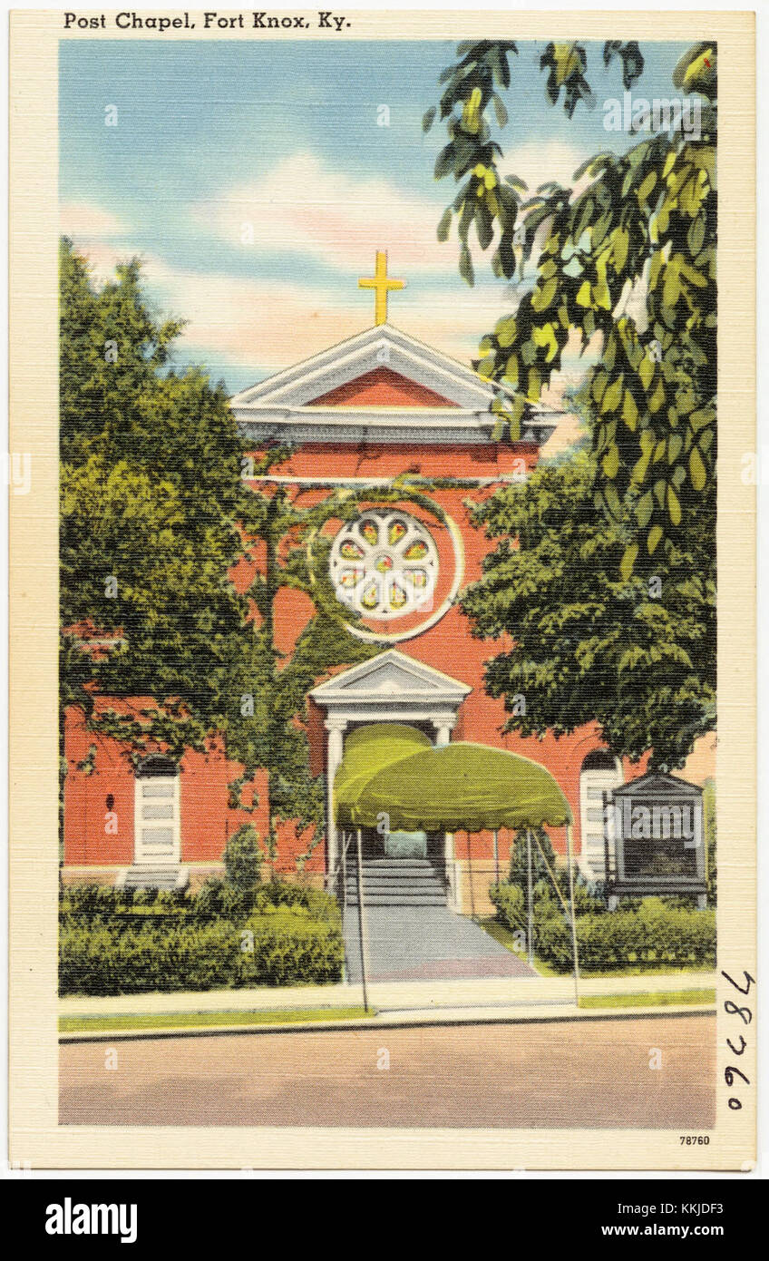 The Post Chapel at Fort Knox, Kentucky, is a military chapel that ...