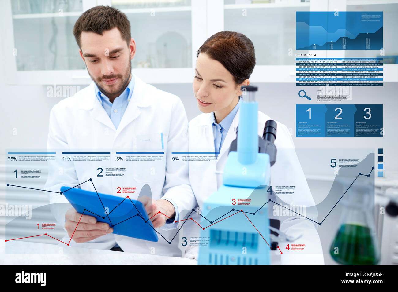 Scientist computer statistics lab hi-res stock photography and images ...