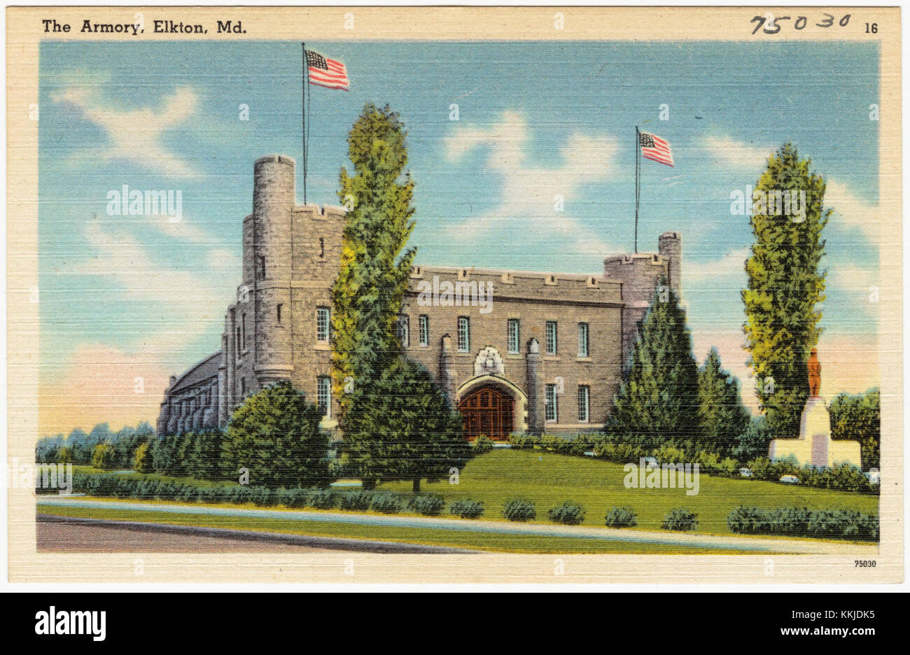 A photograph of The Armory in Elkton, Maryland, showcasing the building ...