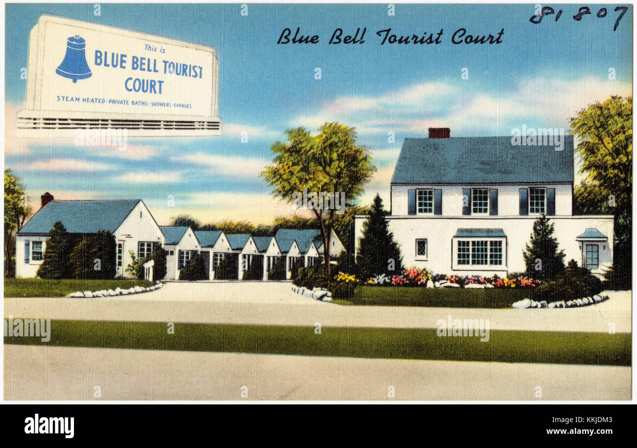 The Blue Bell Tourist Court, established in the mid-20th century ...