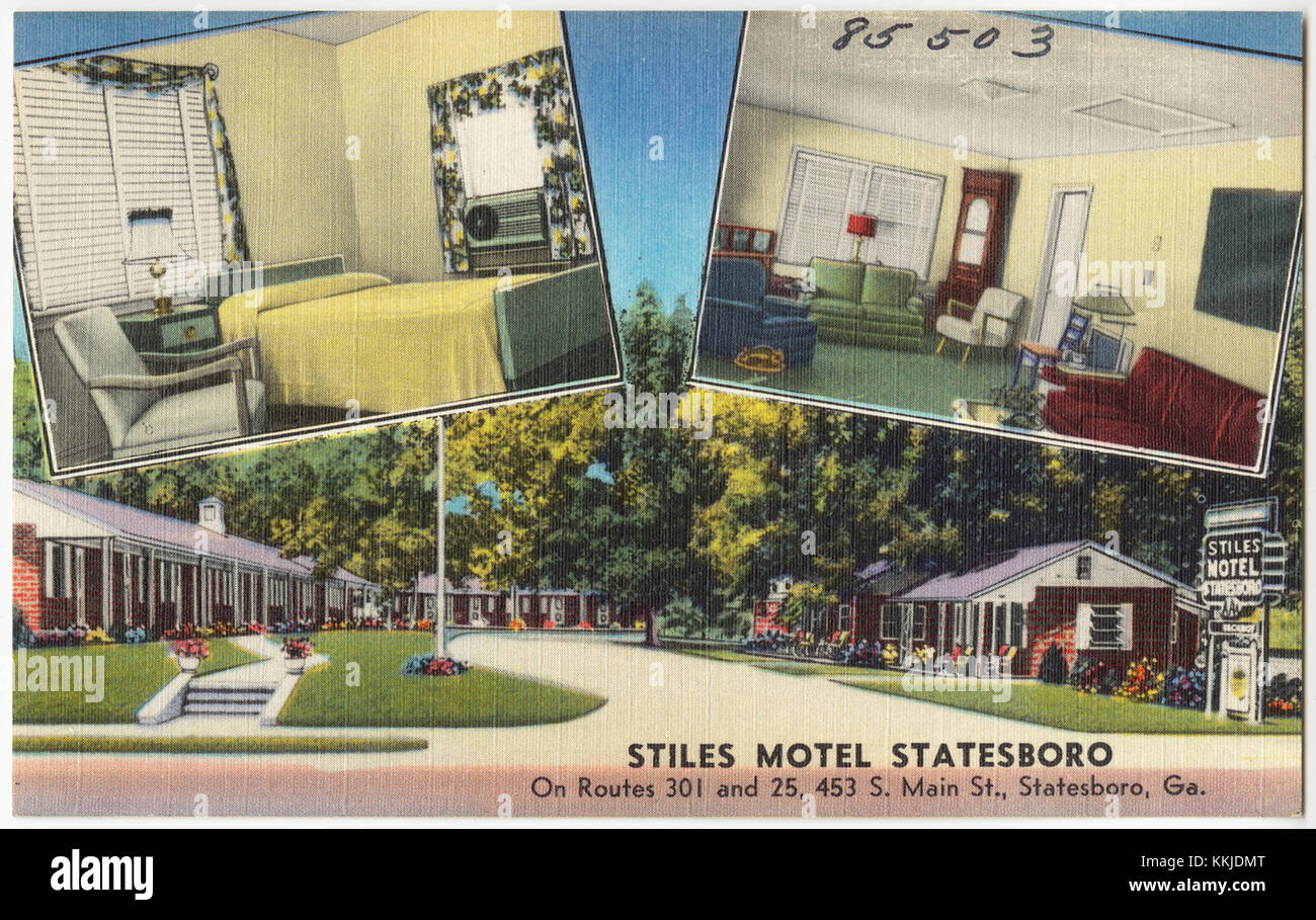 The Stiles Motel in Statesboro, Georgia, located at the intersection of ...