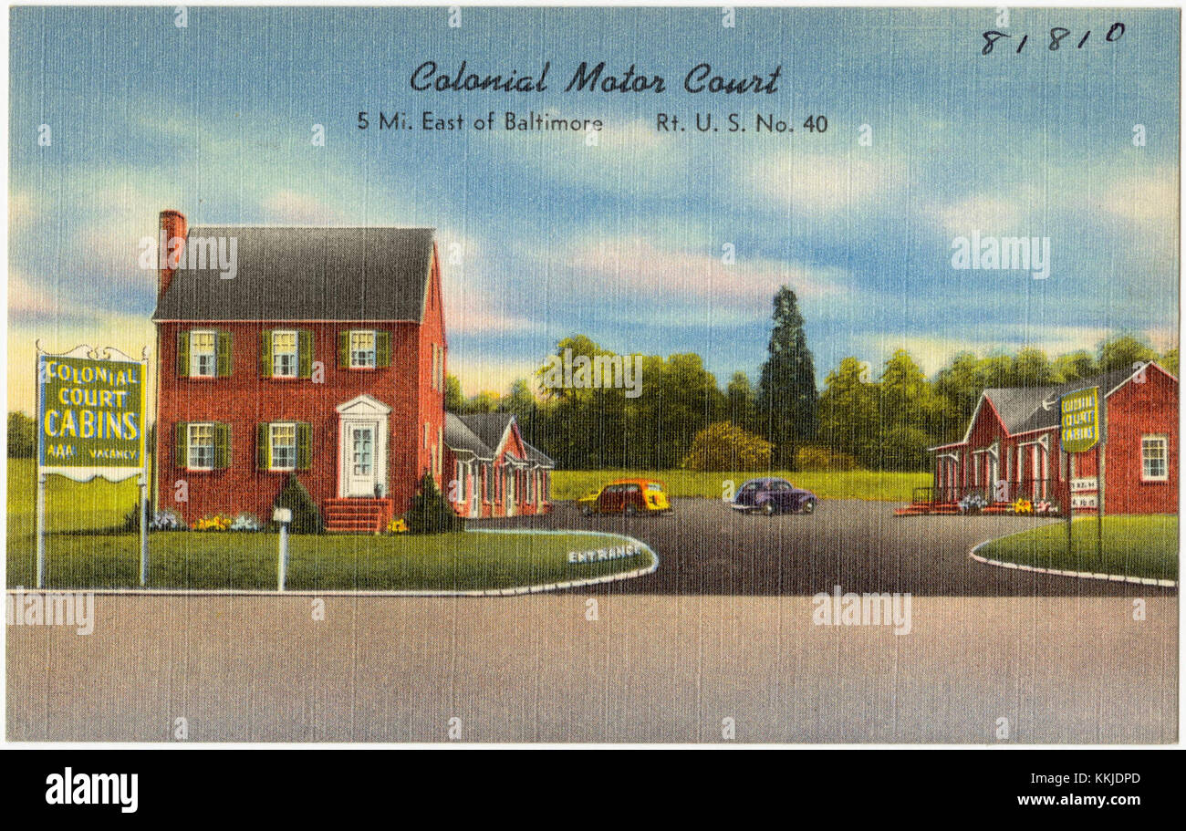 The Colonial Motor Court is a historical motel located along Route U.S ...