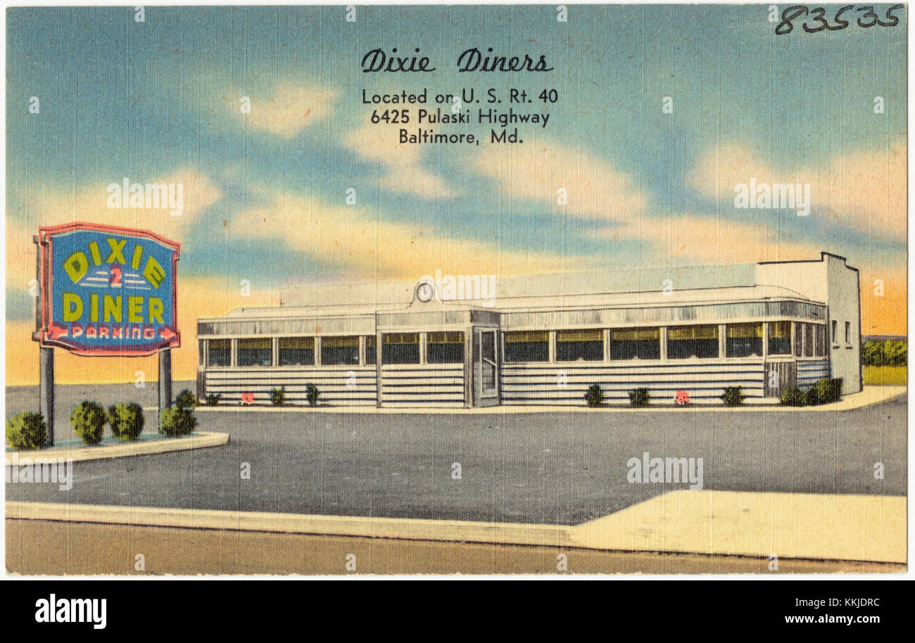 A photo of the Dixie Diners, located on U.S. Route 40 in Baltimore ...