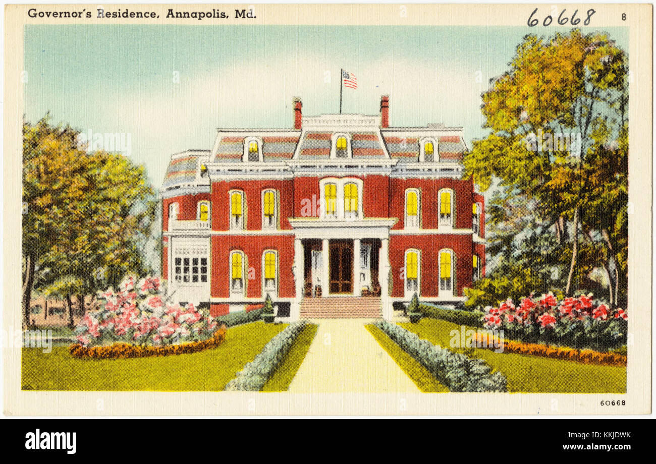The Governor's residence in Annapolis, Maryland, is an architectural ...