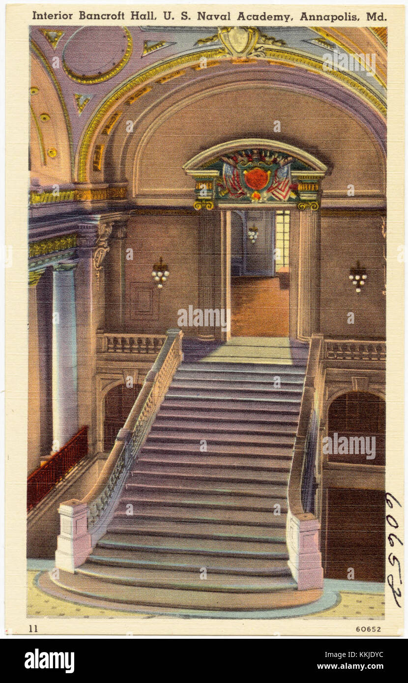 This image showcases the interior of Bancroft Hall at the U.S. Naval ...