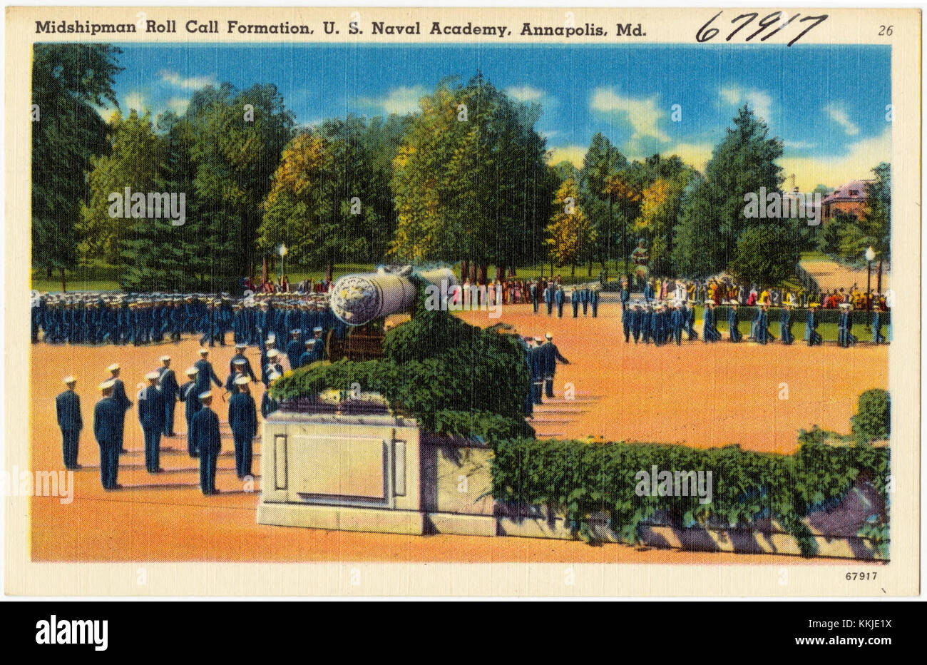 Midshipman roll call formation, U. S. Naval Academy, Annapolis, Md ...