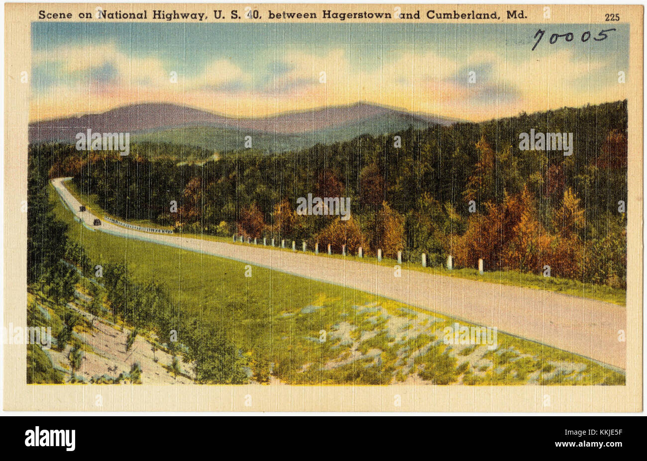 A photograph capturing a scene on U.S. Highway 40, located between ...