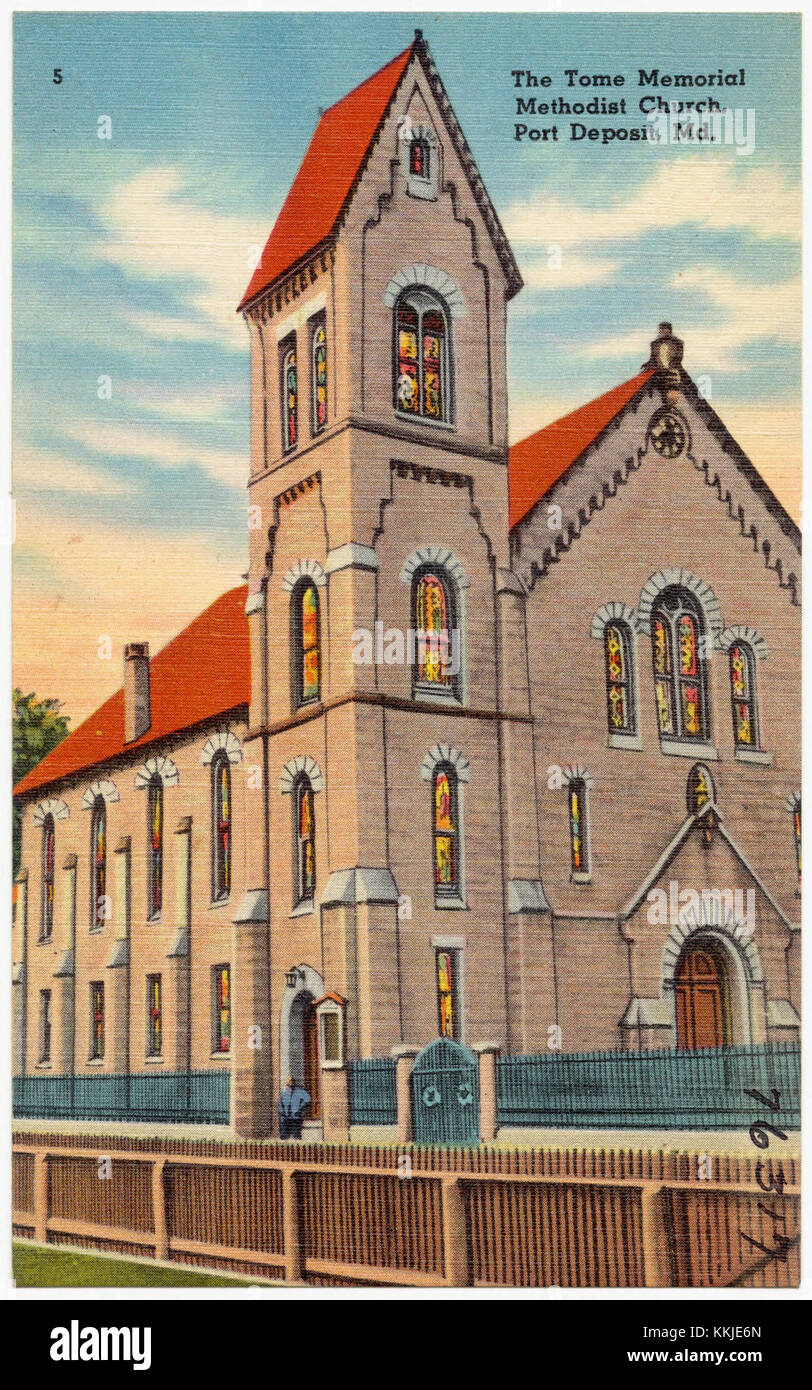 The Tome Memorial Methodist Church, located in Port Deposit, Maryland ...