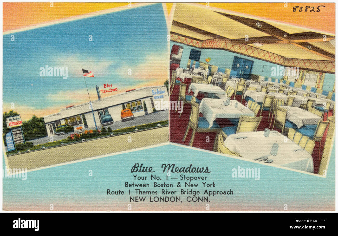 Blue Meadows, located on Route 1 in New London, Connecticut, serves as ...