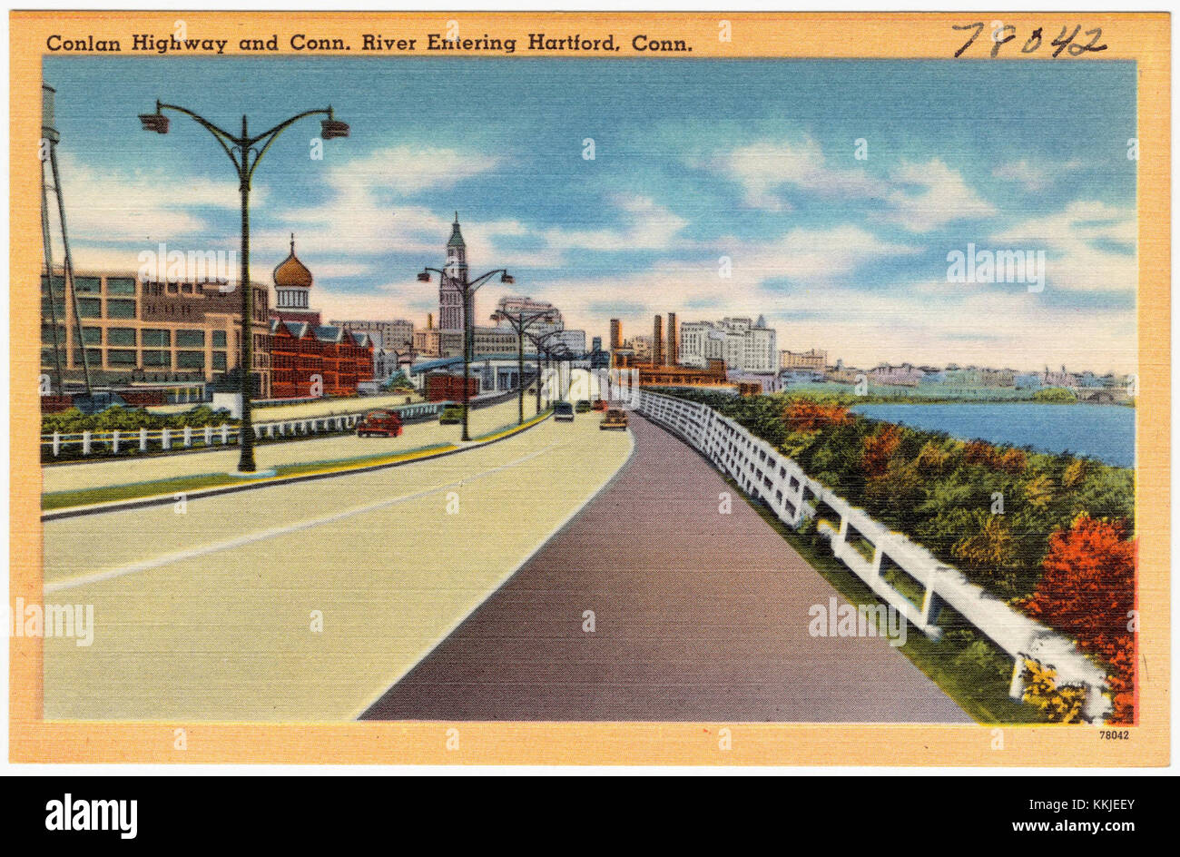 This photograph shows the Conlan Highway and the Connecticut River as ...