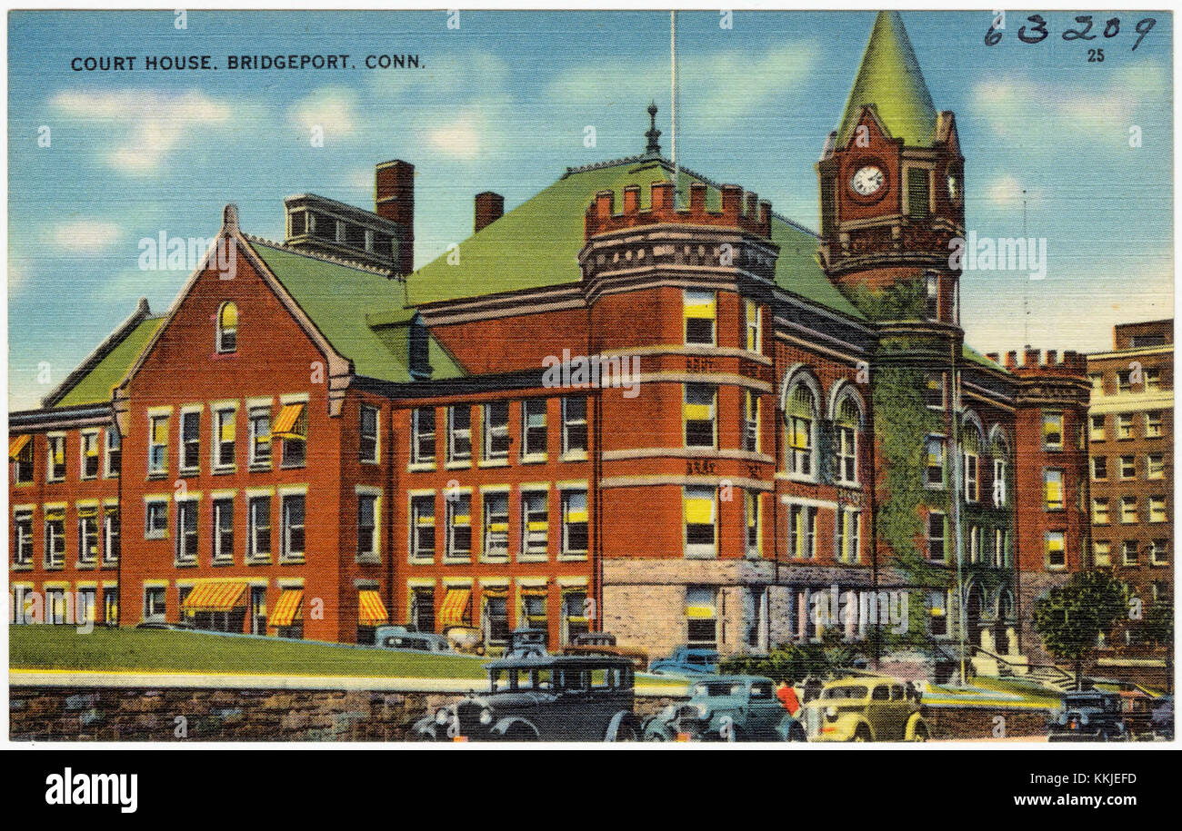Court House, Bridgeport, Conn (63209 Stock Photo - Alamy
