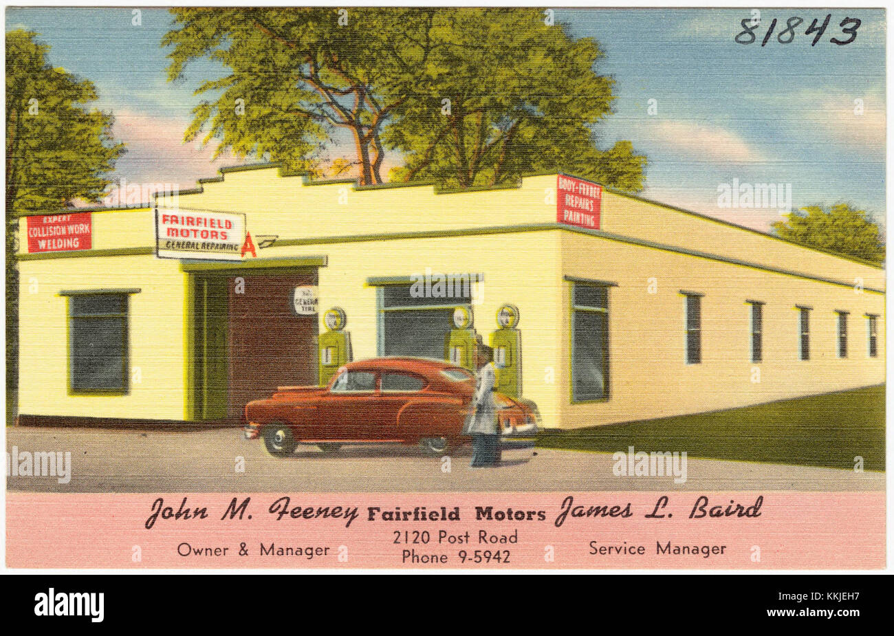 Fairfield Motors, 2120 Post Road (81843 Stock Photo - Alamy