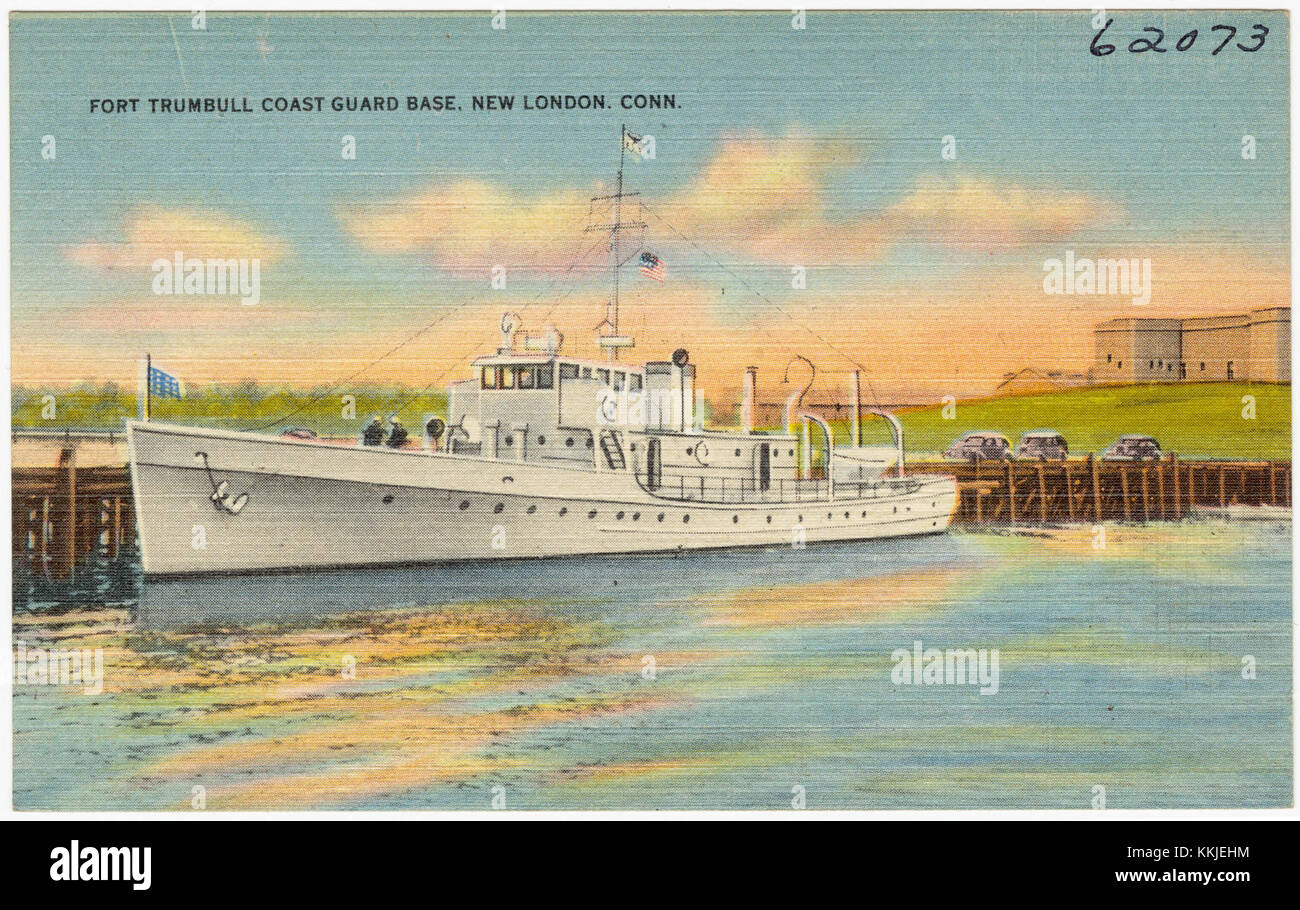 Fort Trumbull Coast Guard Base, located in New London, Connecticut, is ...