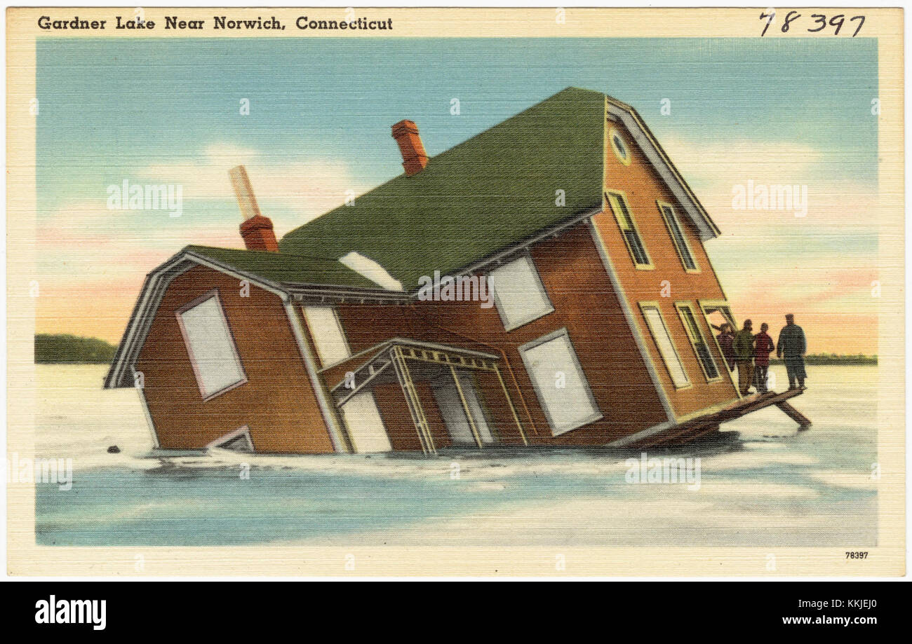 Gardner Lake, located near Norwich, Connecticut, is a popular ...