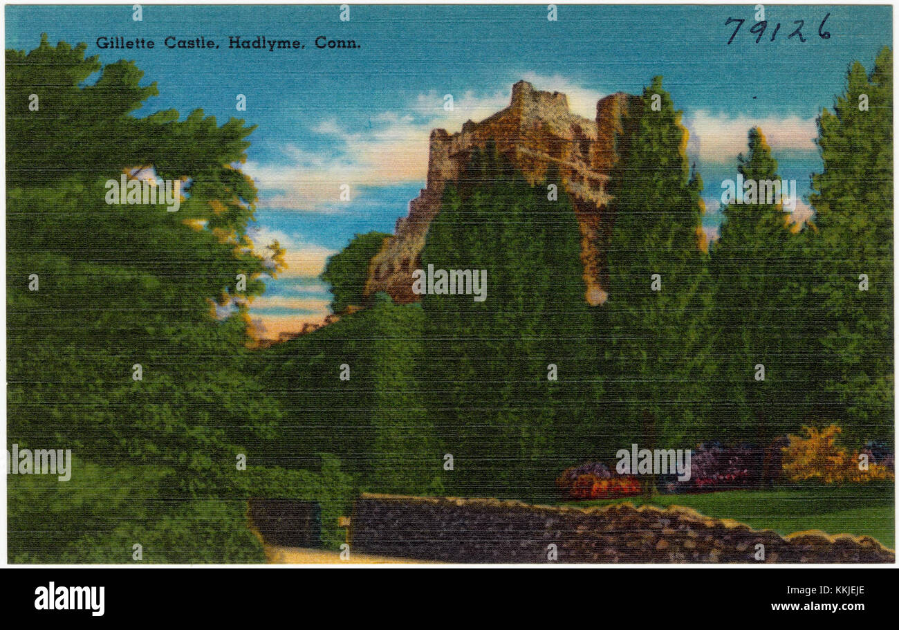 Gillette Castle, located in Hadlyme, Connecticut, is a historic mansion ...