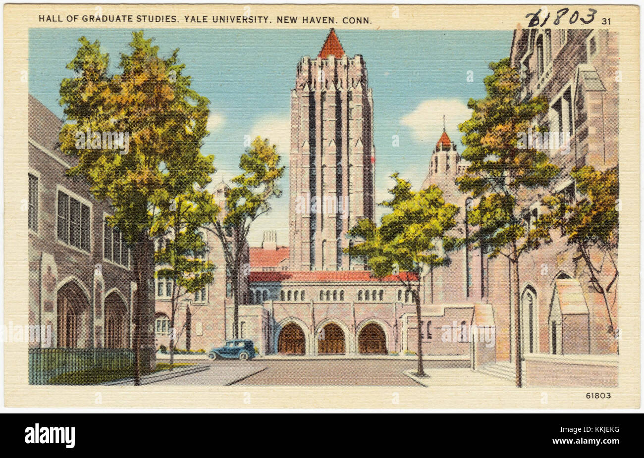 The Hall of Graduate Studies at Yale University in New Haven ...