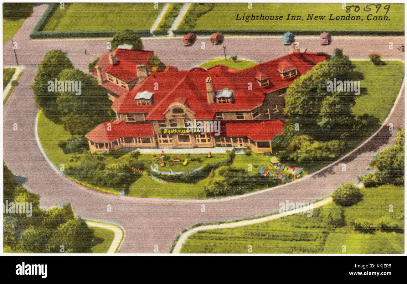 The Lighthouse Inn in New London, Connecticut, is a historical coastal ...