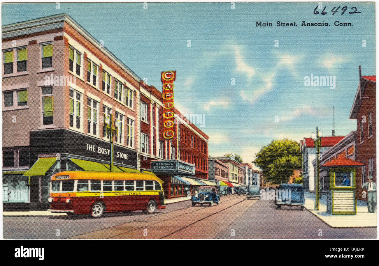 Main Street in Ansonia, Connecticut, is a central commercial and ...