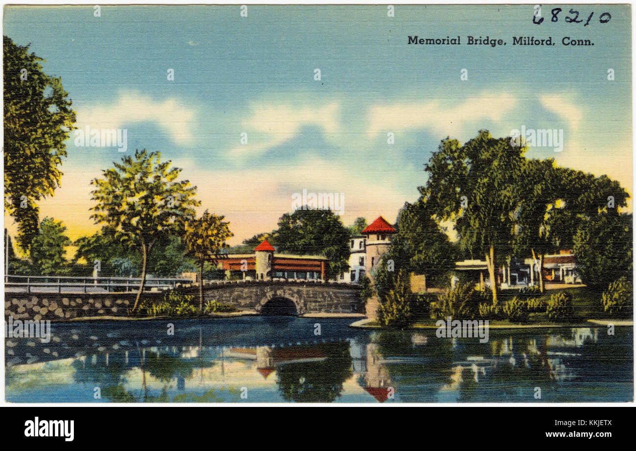 The Memorial Bridge in Milford, Connecticut, an important historical ...