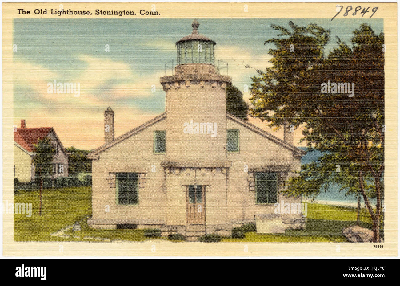 The Old Lighthouse in Stonington, Connecticut, is a historic landmark ...