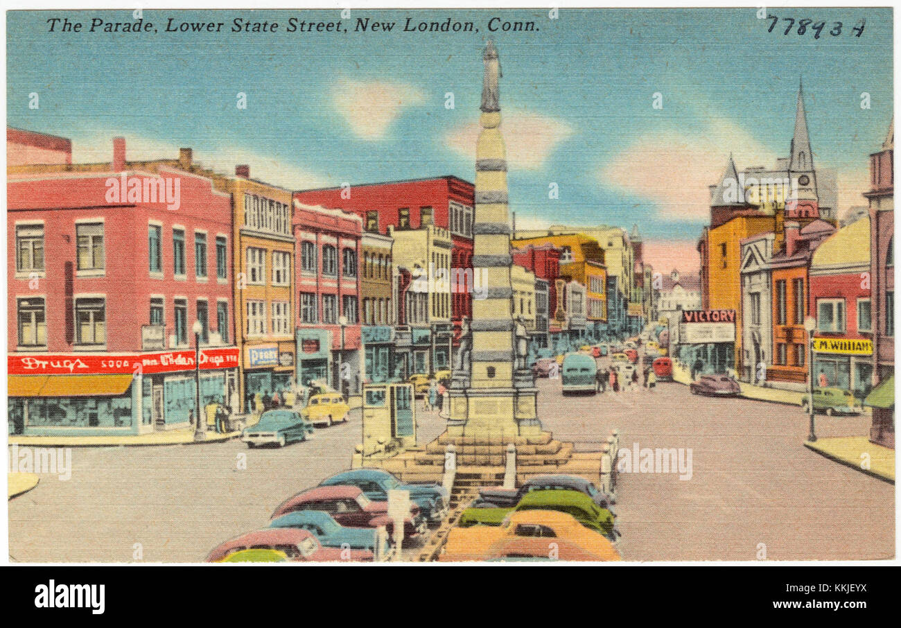 This image depicts a parade taking place on Lower State Street in New ...