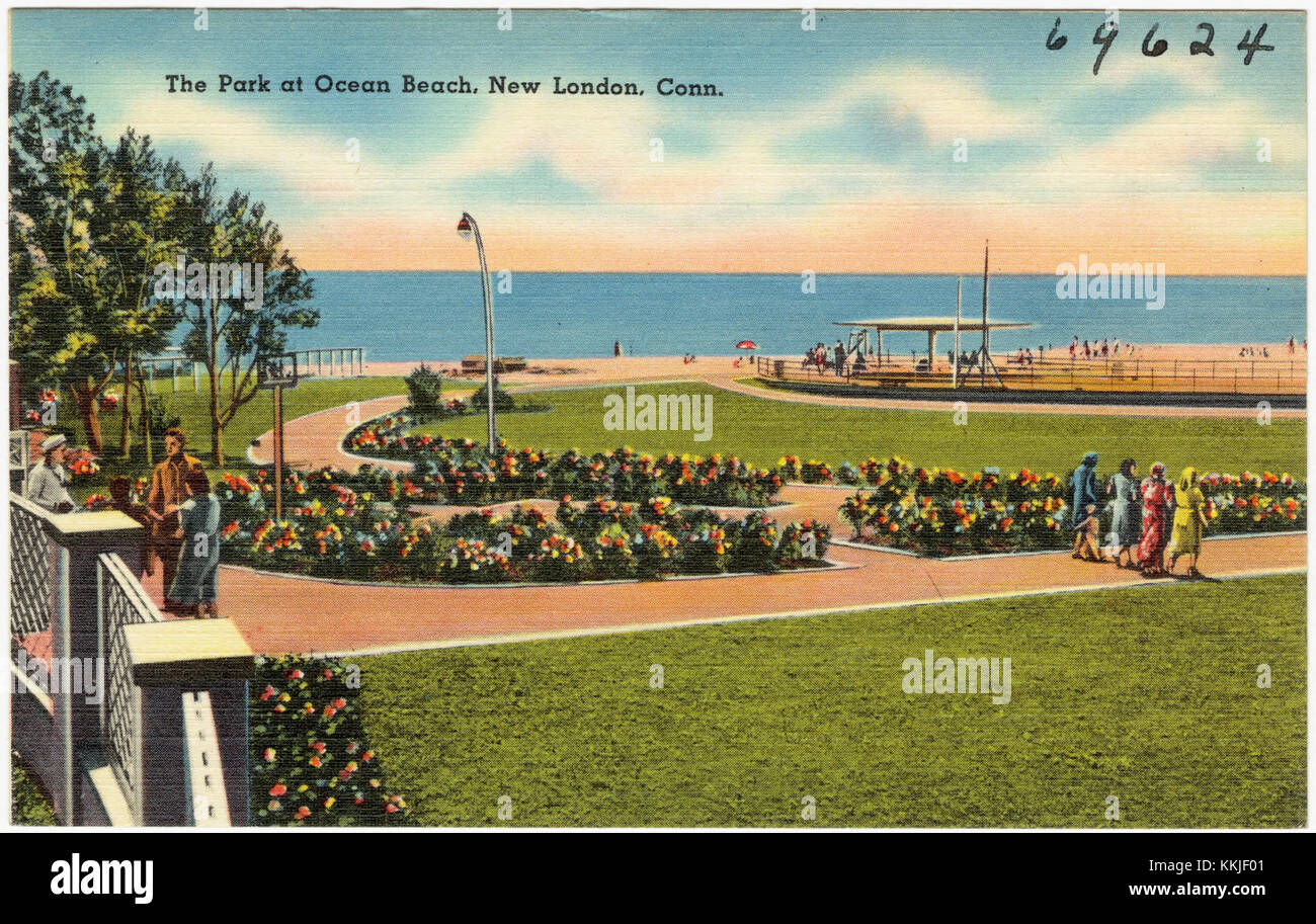 Ocean beach park new london hi-res stock photography and images - Alamy