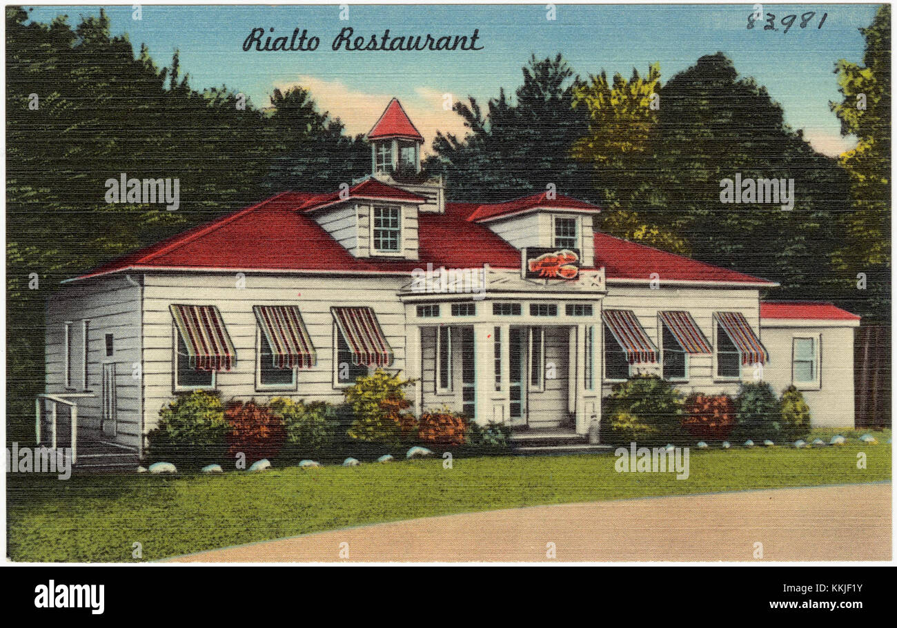Photograph of the Rialto Restaurant, identified by catalog number 83981 ...