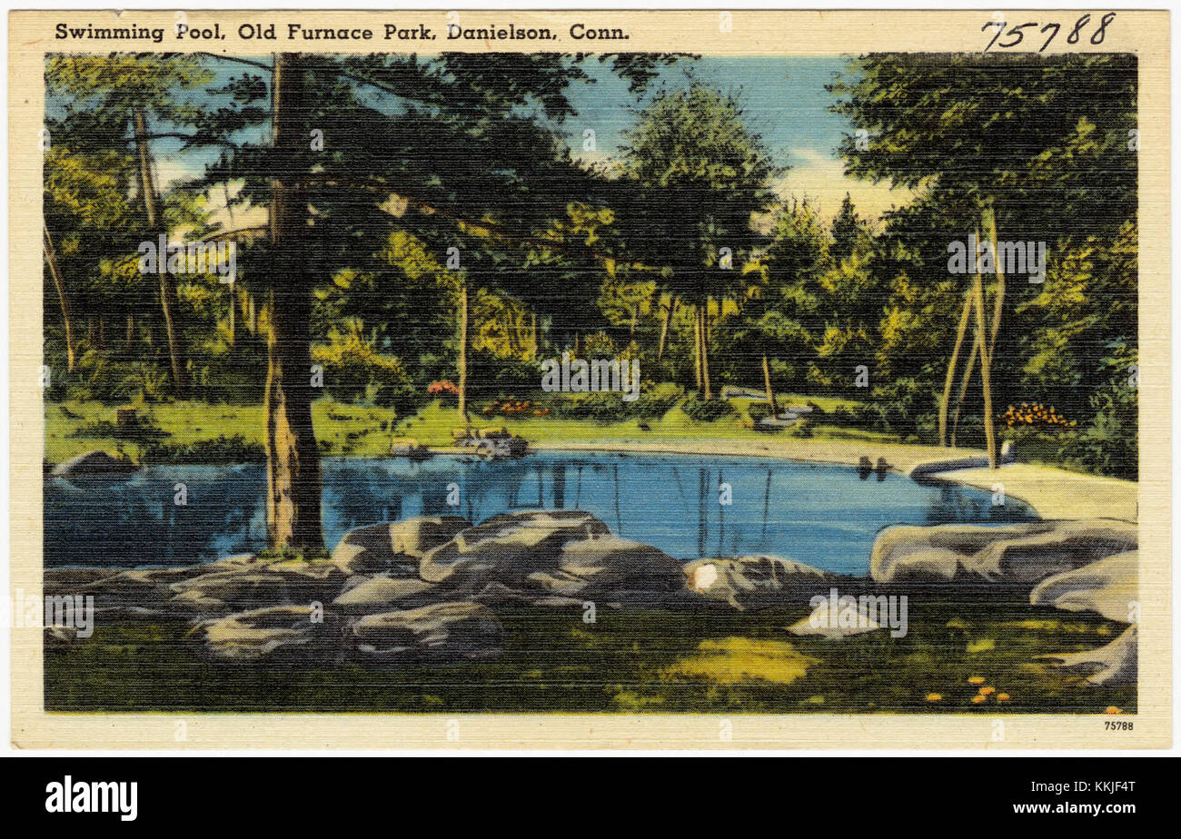 This image depicts the swimming pool at Old Furnace Park in Danielson ...