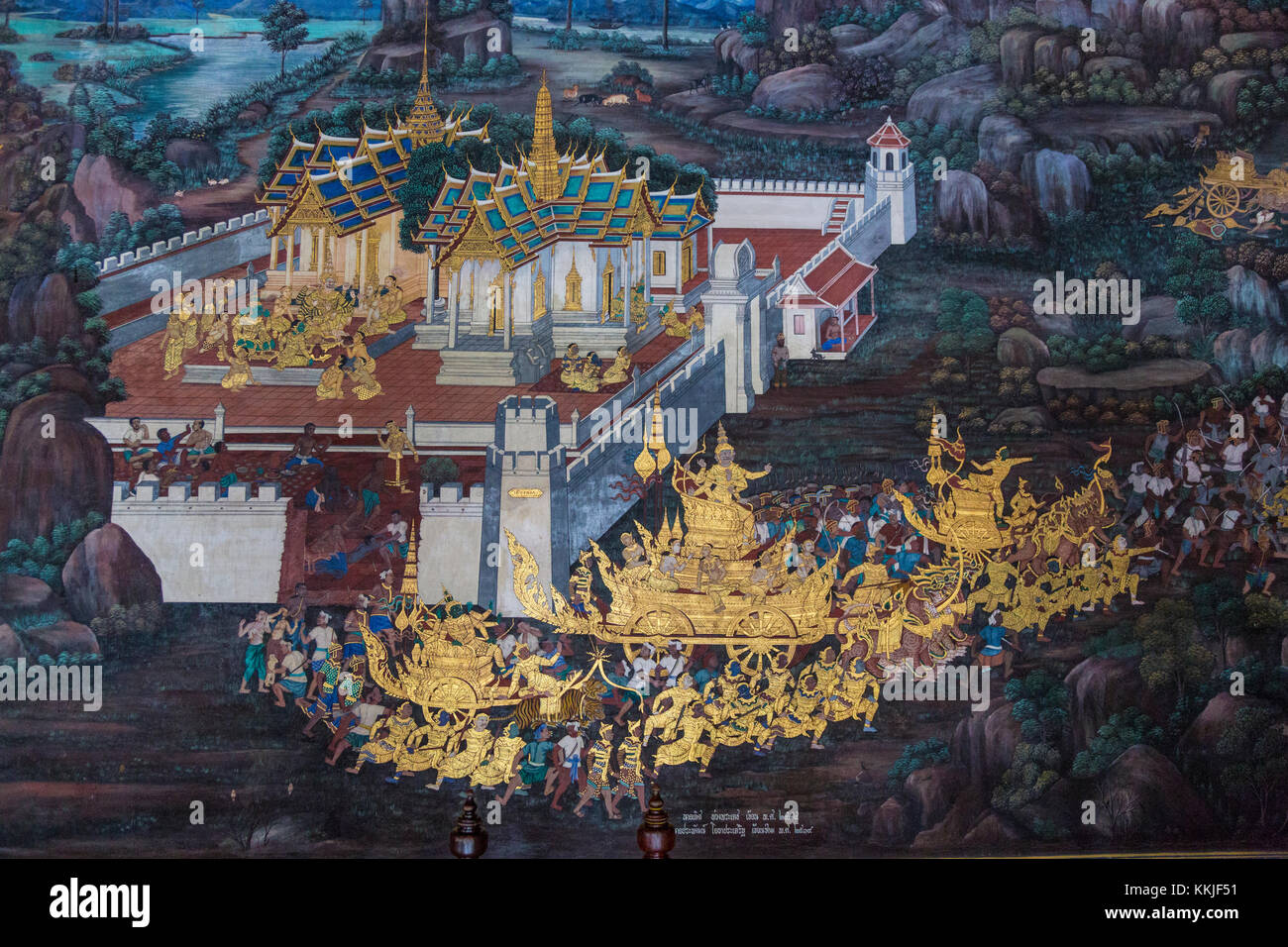 Bangkok, Thailand. Scenes from the Ramayana (Ramakien Stock Photo - Alamy