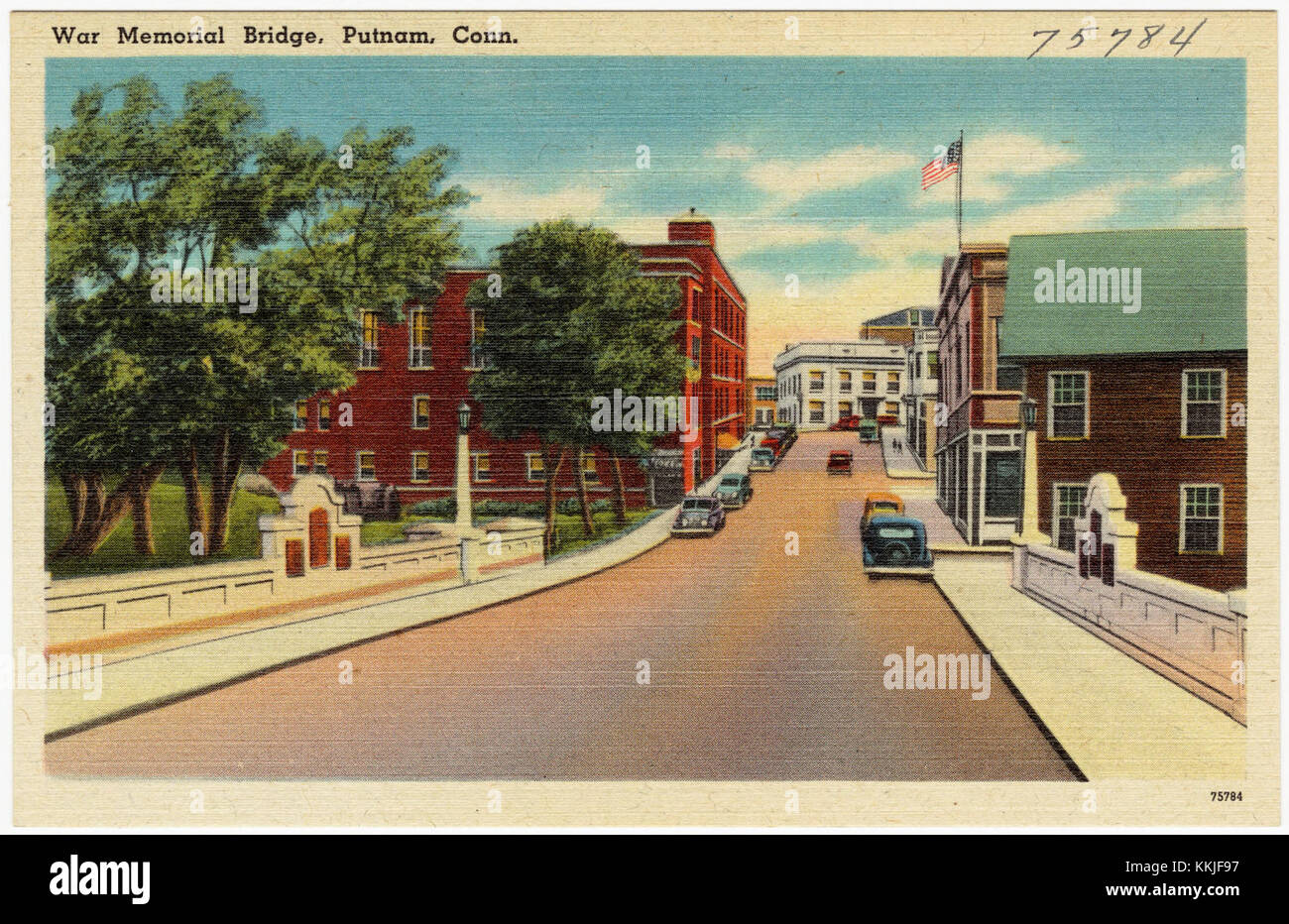 The War Memorial Bridge in Putnam, Connecticut, is a commemorative ...