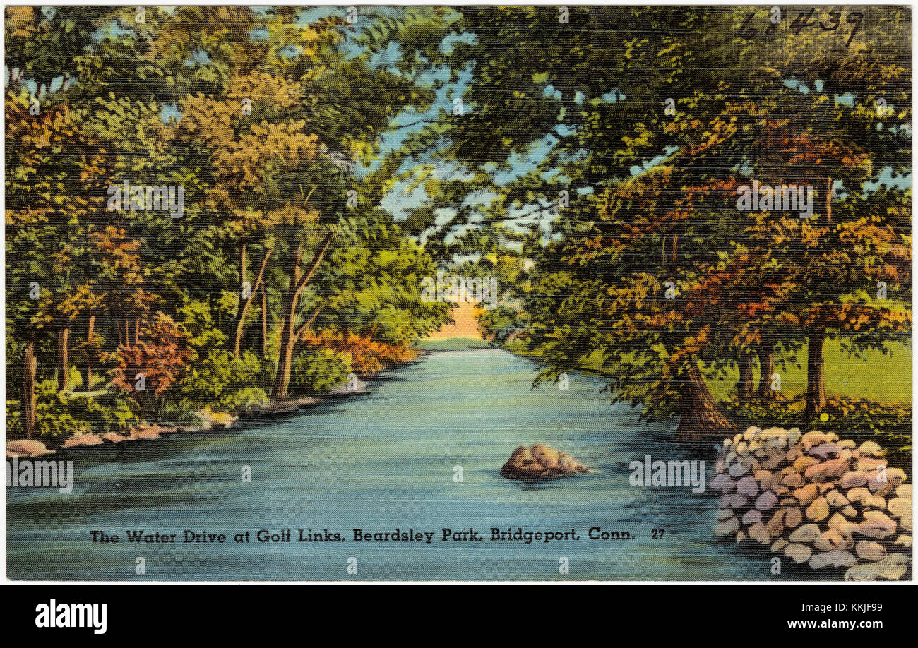 This image captures the Water Drive area at Golf Links in Beardsley Park, Bridgeport ...